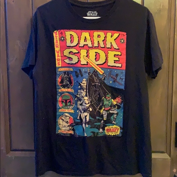 Star Wars | Shirts | Star Wars Dark Side Graphic Comic Tshirt Large ...